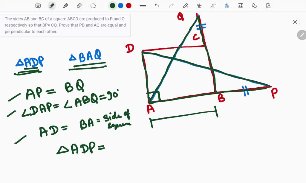 SOLVED: P, q, r, and s are respectively the midpoints of sides AB, BC, CD, and DA of a ...