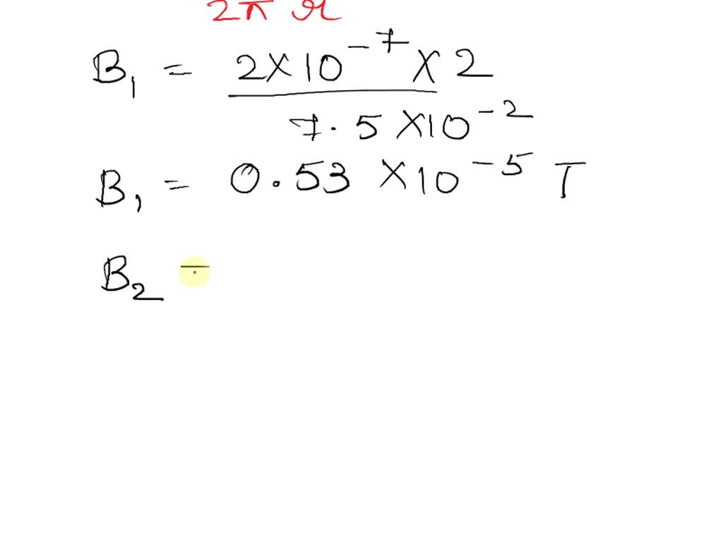 SOLVED: Two long parallel conductors, directed out of the page as shown ...