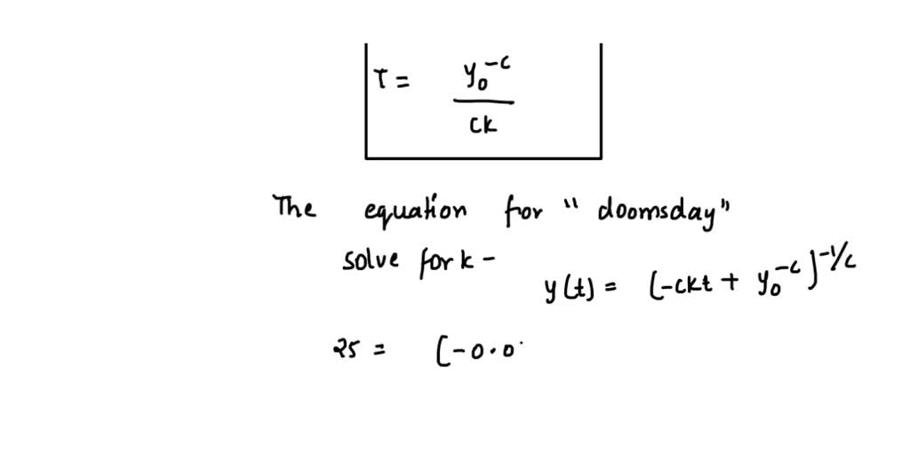 SOLVED: Let c be a positive number. A differential equation of the form ...