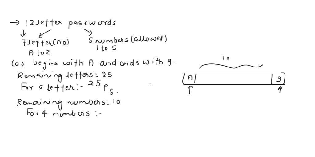 SOLVED: 7. Of the 12-letter passwords formed by mixing letters from A ...