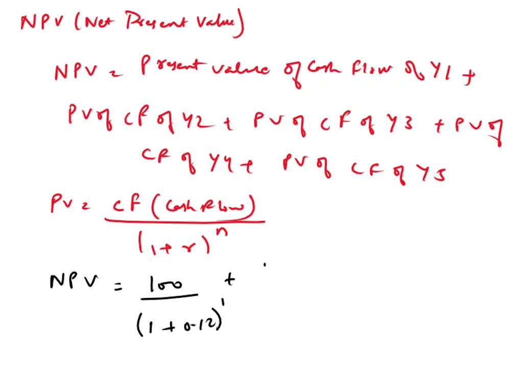 SOLVED: The NPV (net present value) of a cash stream that is equal to ...