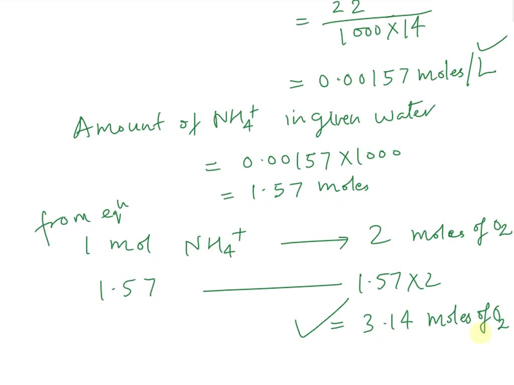 SOLVED: Lithotrophic microorganisms are employed to oxidize ammonium in ...
