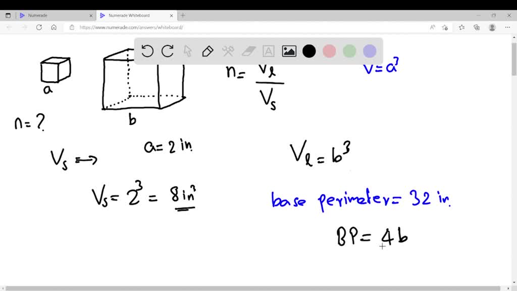 A small cube has a side length of 2 inches. How many small cubes are ...