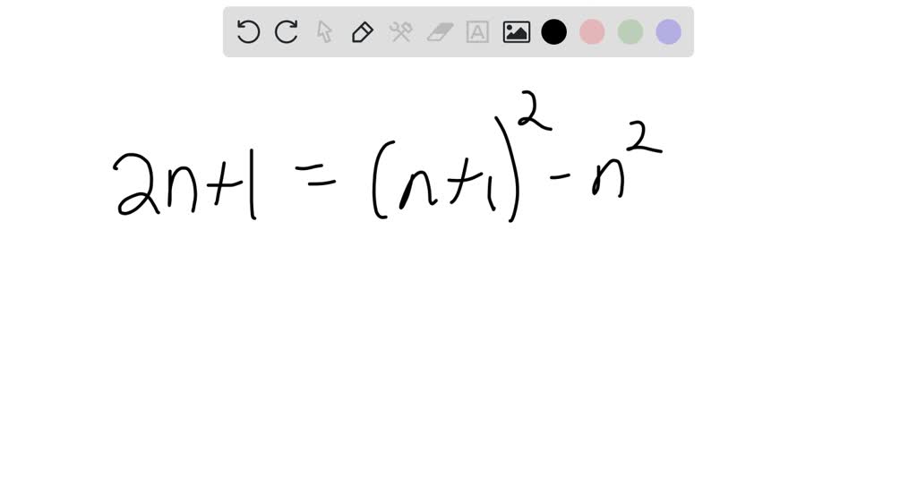 VIDEO solution: Prove that every odd integer can be written as the difference of two squares a^2 ...