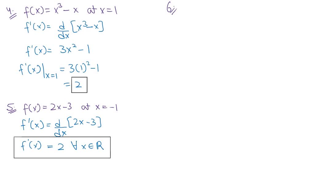 SOLVED A F x x 2 At 1 1 Use The Difference Quotient To
