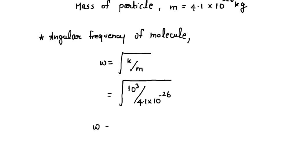 SOLVED: The constant C of the restoring force for the vibrations of the ...