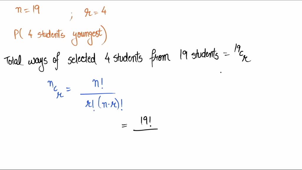 SOLVED: In a small private school,; students are randomly selected from ...