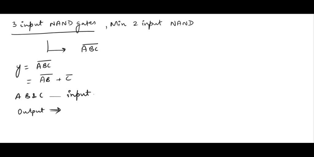 SOLVED: Redraw the circuit shown below using exclusively NAND gates ... SOLVED: Redraw the circuit shown below using exclusively NAND gates ...