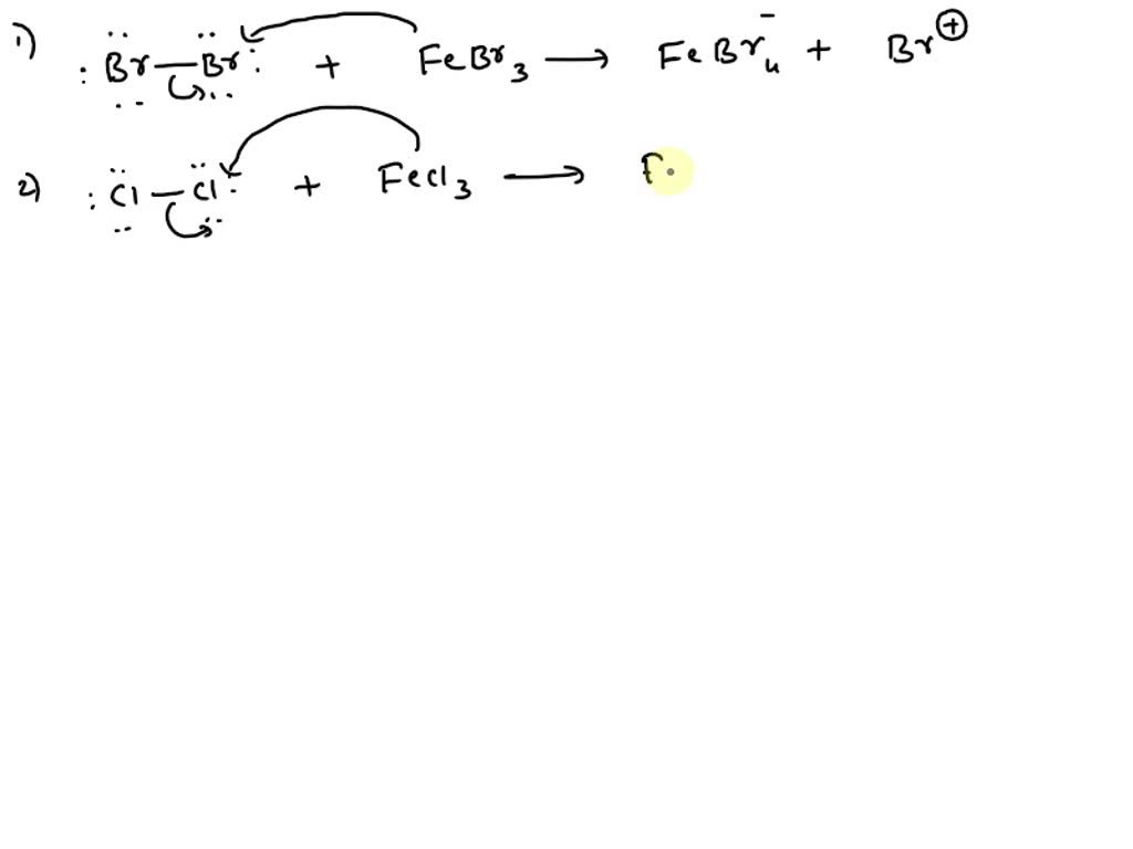 SOLVED: Show the curved arrow mechanism for how each electrophile is generated in an EAS ...