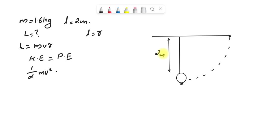 SOLVED: In the figure, a 1.6 kg weight swings in a vertical circle at the -end of a string ...