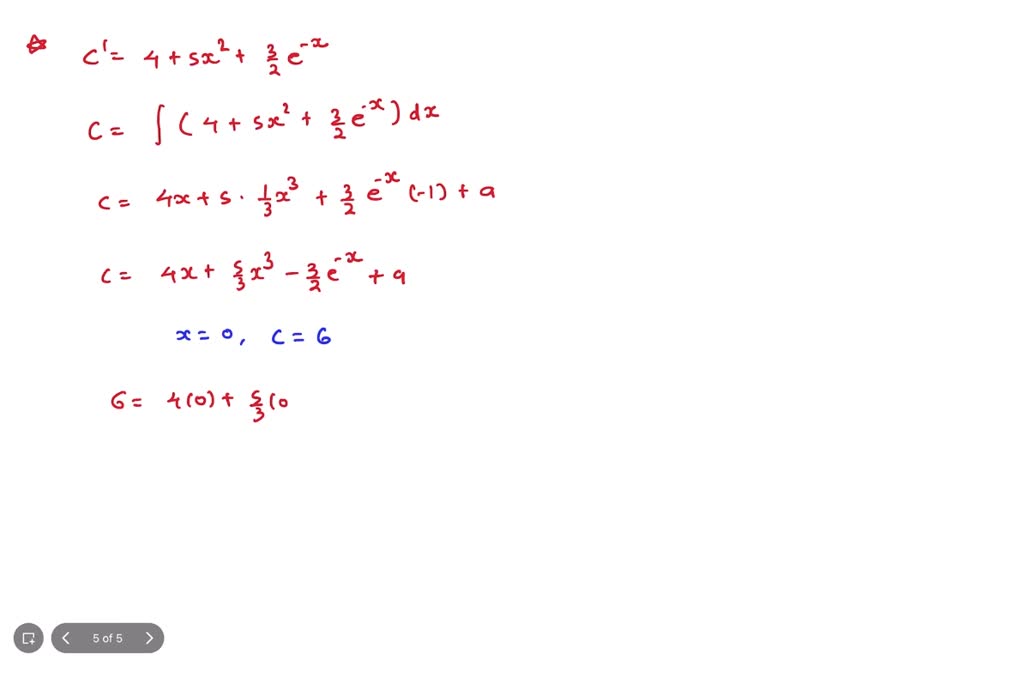 SOLVED: A company’s marginal cost function is MC = 32 + 18q - 12q^2 ...