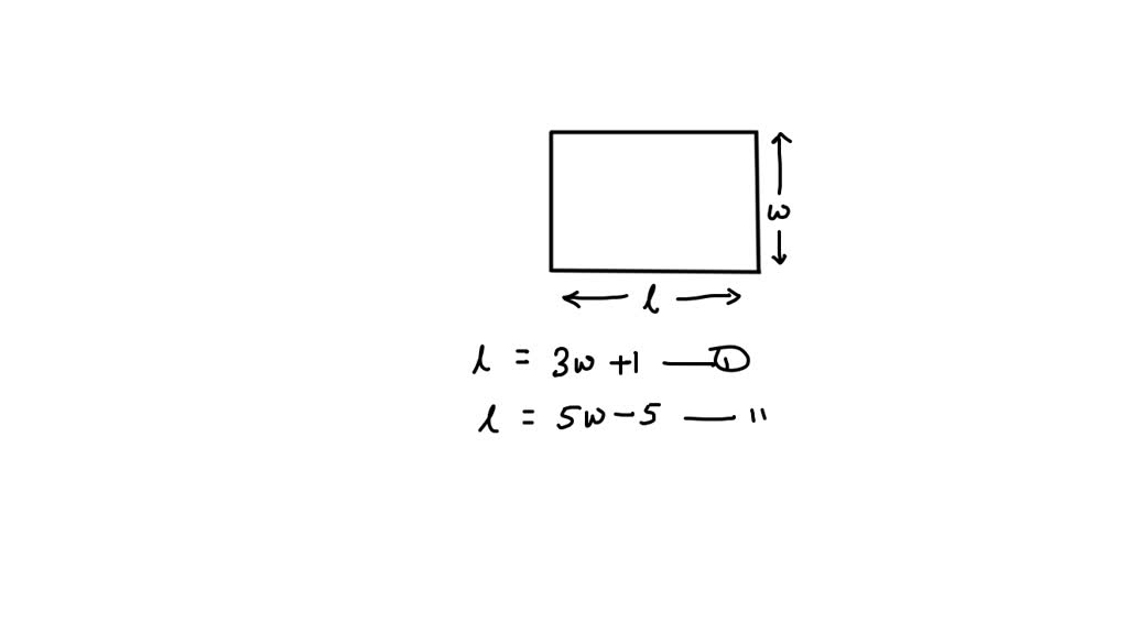SOLVED: the length of a rectangular garden is 1 m more than thrice its ...