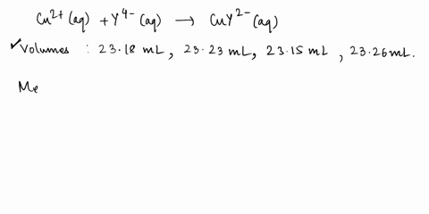 Instructions: Complete the following titration calculation...