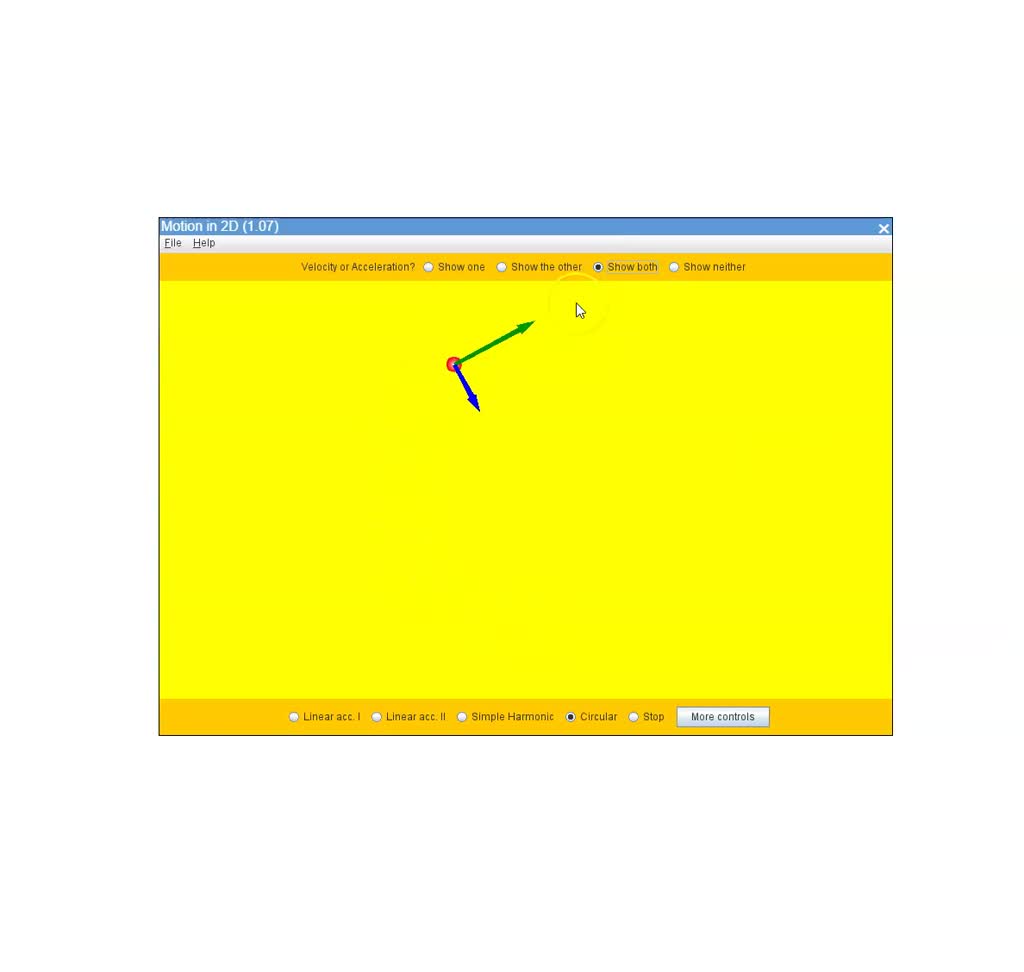 SOLVED: Run the "Motion in 2D" simulation from PhET. Experiment with ...