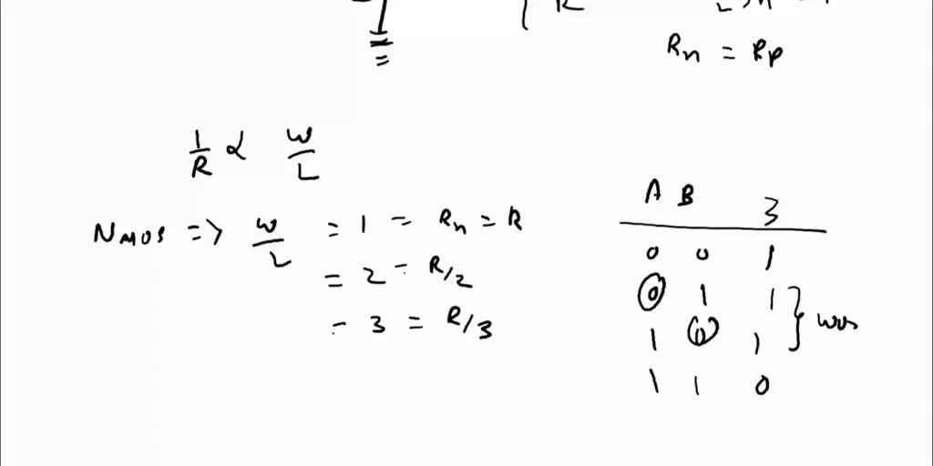 Solved Find The Worst Case Elmore Parasitic Delay Of An N Input Nand Gate 7227