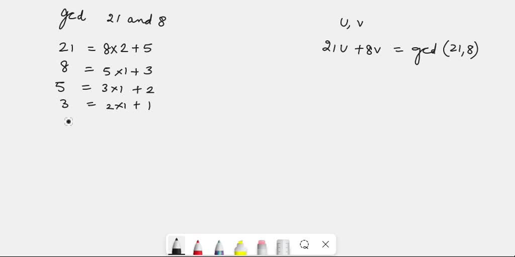 Solved 18 And 21 18 Find The Gcd4818 By Using The Euclidean Algorithm Y9prove Theorem 7 20 6629