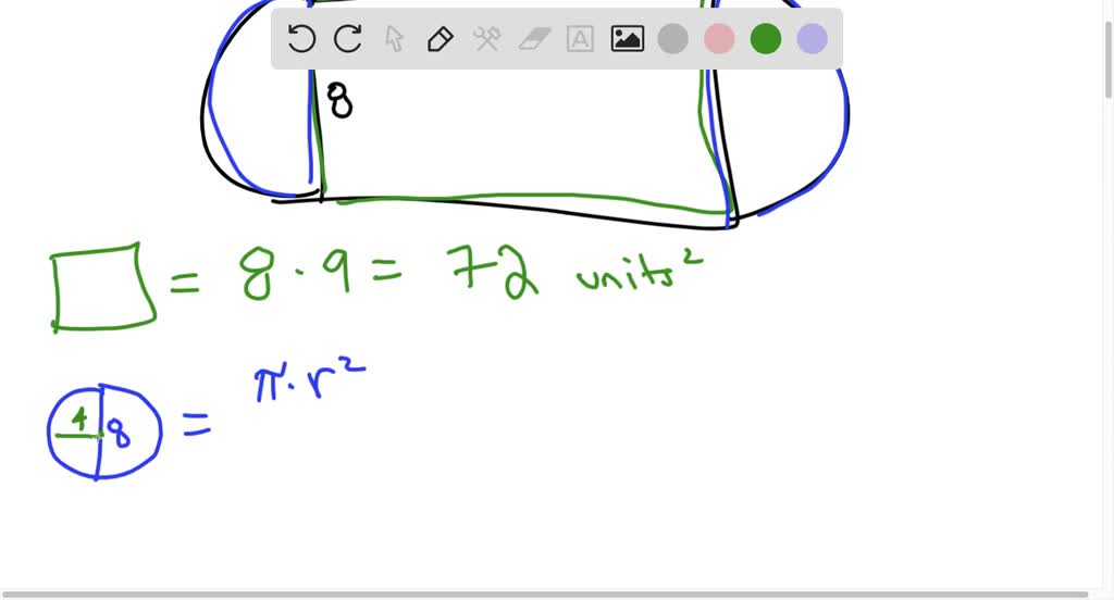 SOLVED: 'Find the Area of the figure below, composed of a rectangle and ...