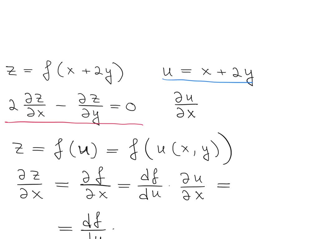 Solved Let F Be A Differentiable Function Of One Variable And Let Z F X 2 Y Show That 2 ∂