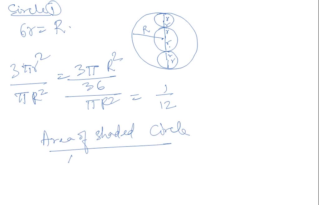 SOLVED: The diagram shows two concentric circles with center O. The radius of the smaller circle ...