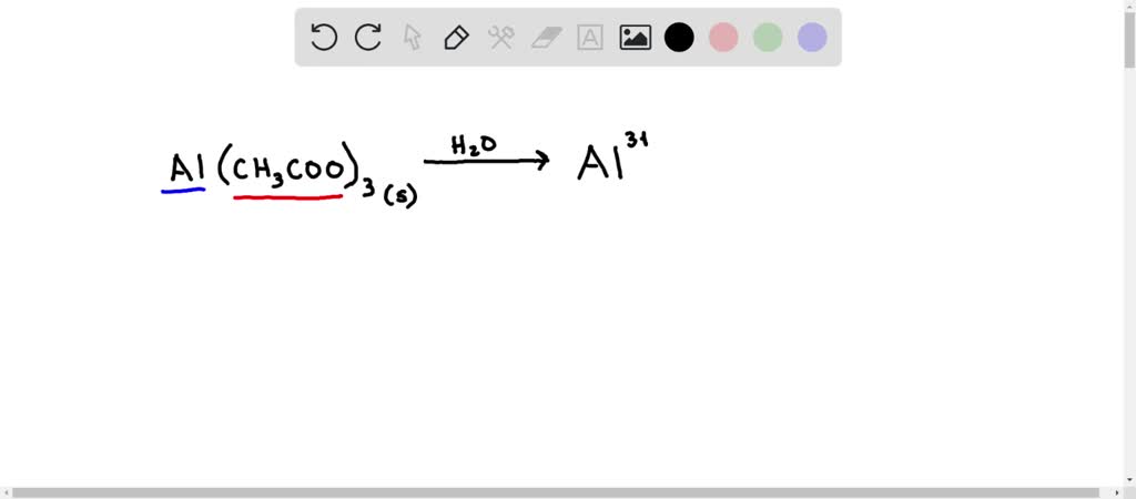 SOLVED: The compound aluminum acetate, Al(CH3COO)3, is soluble in water ...