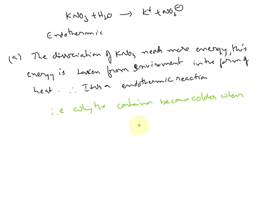 SOLVED: When KNO3 is dissolved in water, the resulting solution is ...