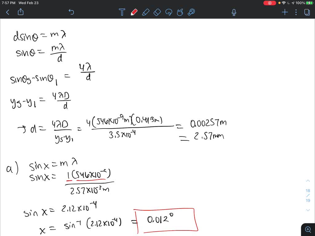 SOLVED: The distance between the first and fifth minima of a single-slit diffraction pattern is ...