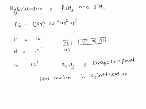 Describe the bonding scheme of the ash3 molecule in terms of...