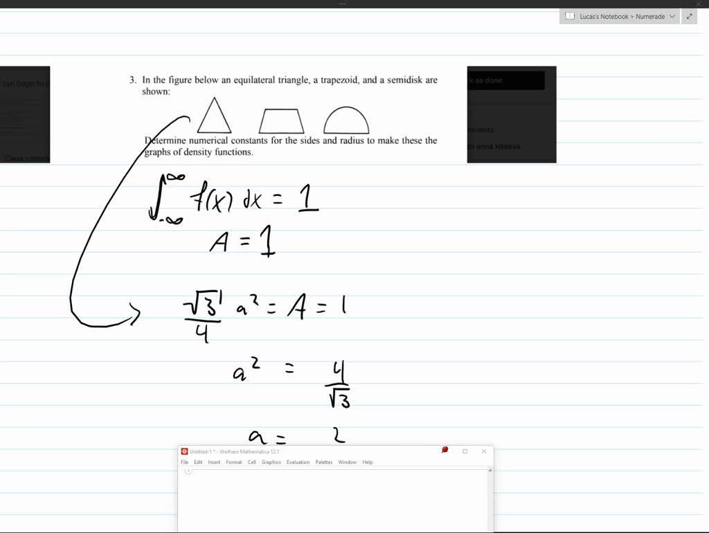 3. In the figure below an equilateral triangle, a trapezoid, and a ...