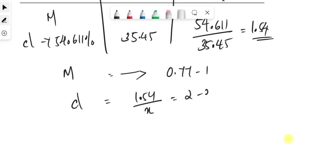 SOLVED: A metal M forms a compound with the formula MCl2 if the ...