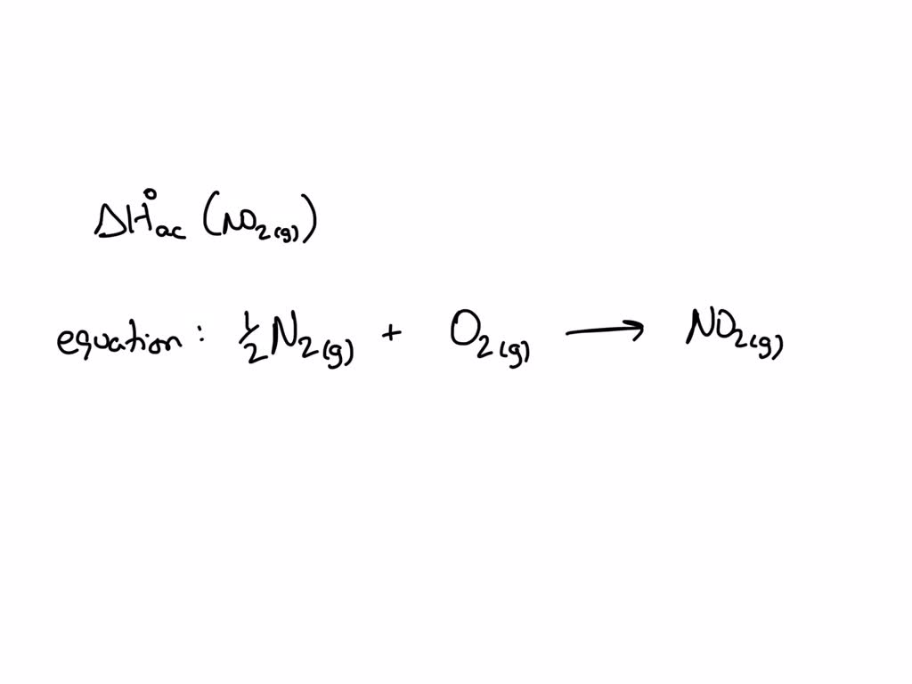SOLVED: Write the chemical equation that represents the enthalpy of ...
