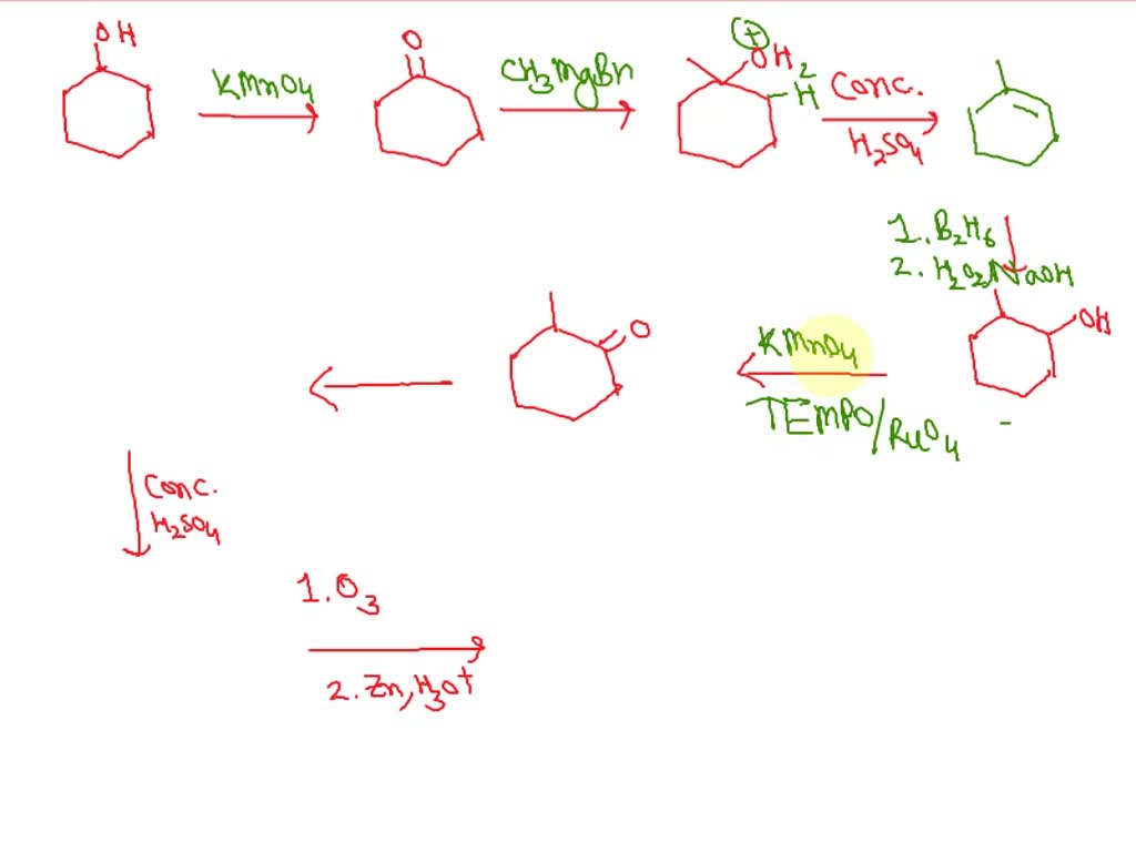 SOLVED: Provide the missing compounds and reagents in the reaction ...