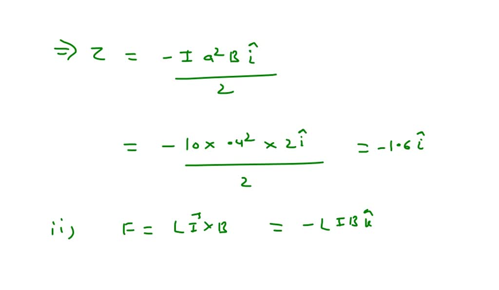 Solved Ad C Current I10a Flows In A Triangular Loop In The Xy Plane 8720