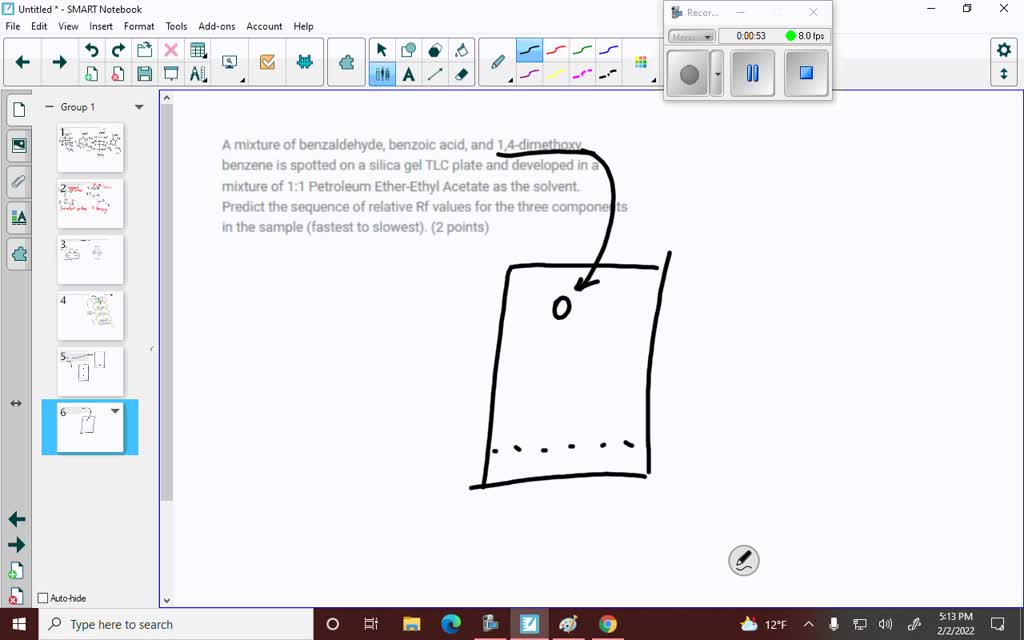 SOLVED: A mixture of benzaldehyde, benzoic acid, and 1,4 ...