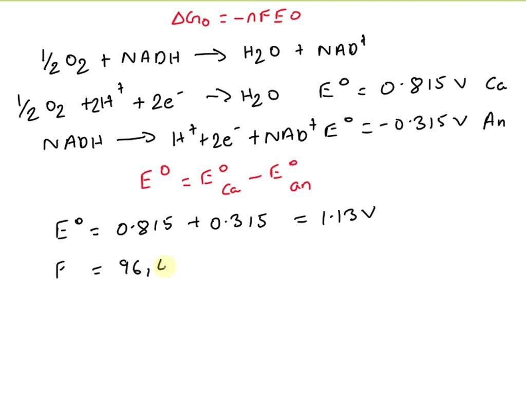 SOLVED: calculate the standard free energy change assosiated with ... SOLVED: calculate the standard free energy change assosiated with ...