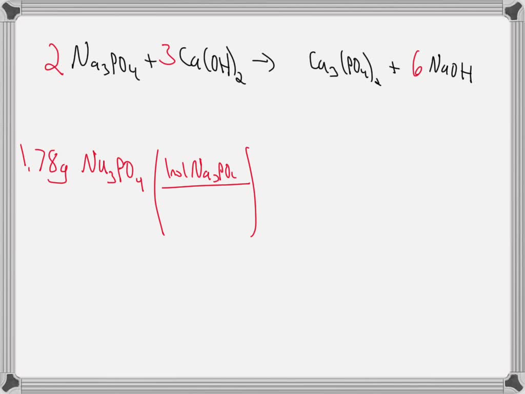SOLVED: What is the mass of calcium phosphate that can be prepared from ...