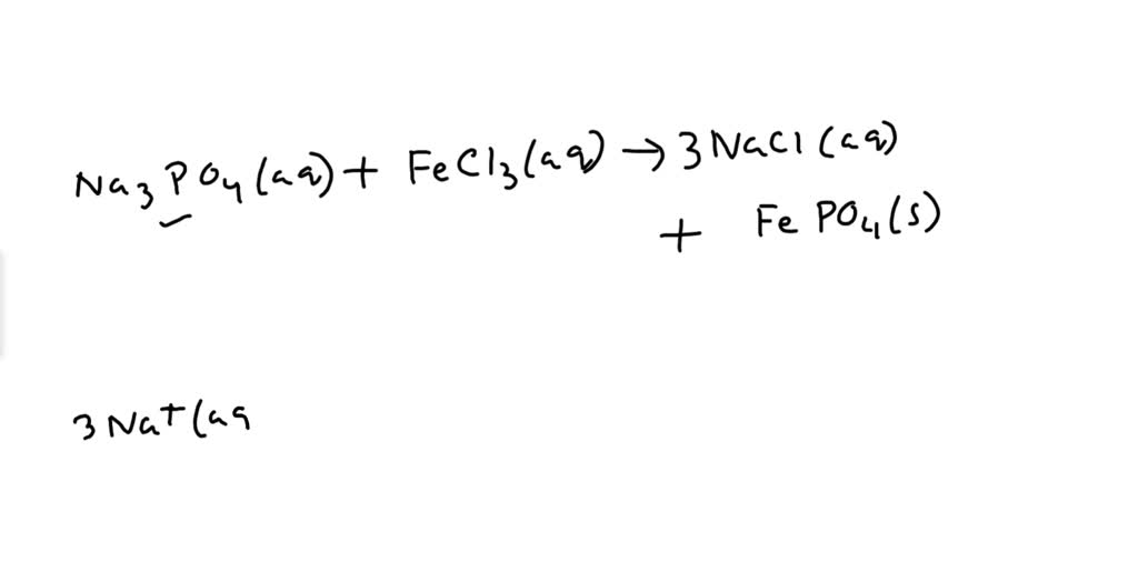 SOLVED: Write the molecular equation, the ionic equation, and the net ...
