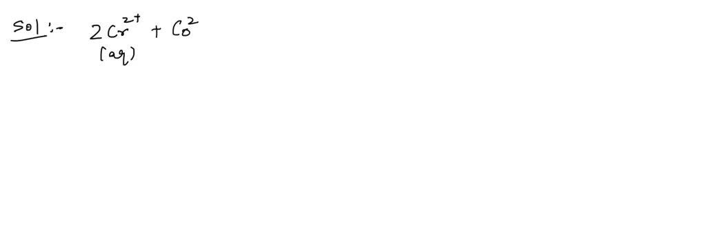 SOLVED: A voltaic electrochemical cell is constructed using the ...