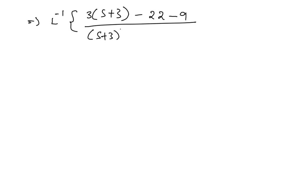 SOLVED: Problem #7: Find the inverse Laplace transform of the following ... SOLVED: Problem #7: Find the inverse Laplace transform of the following ...