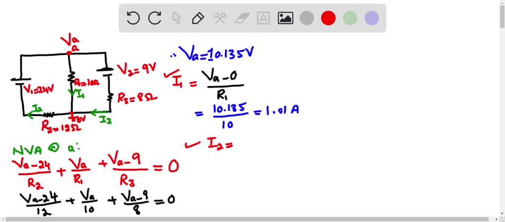 SOLVED: Consider the circuit shown below: (a) Find I1, I2, and I3. (b ... SOLVED: Consider the circuit shown below: (a) Find I1, I2, and I3. (b ...