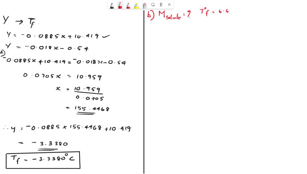 SOLVED: Figure shows the cooling curves of pure solvent (curve A) and it's solution with non ...