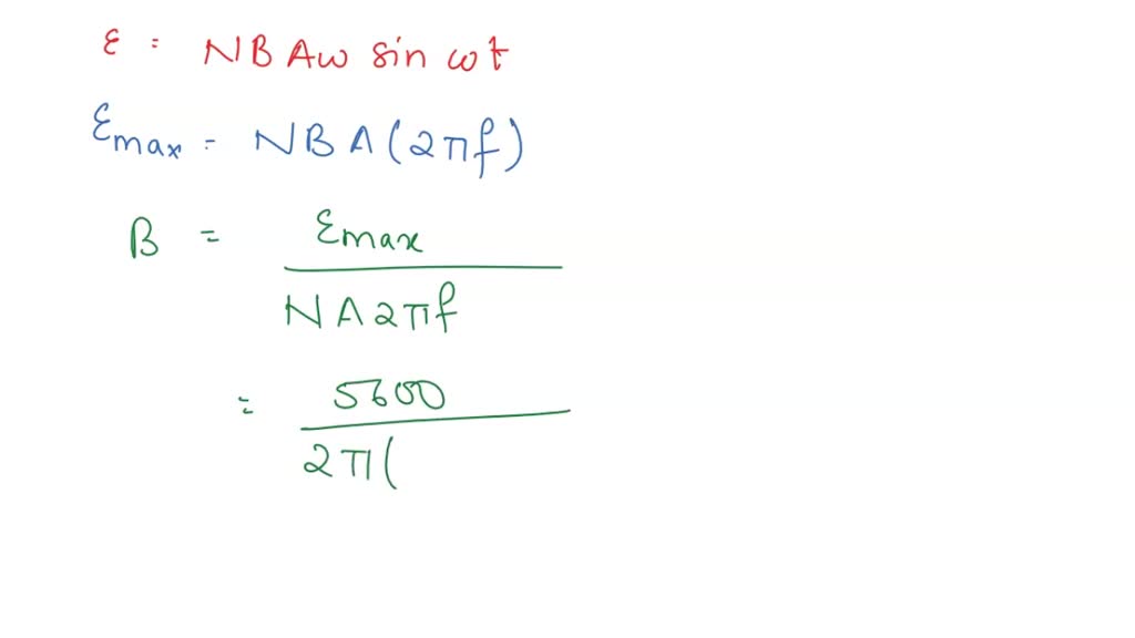 SOLVED: You need to design a 60.0-Hz AC generator that has a maximum ...