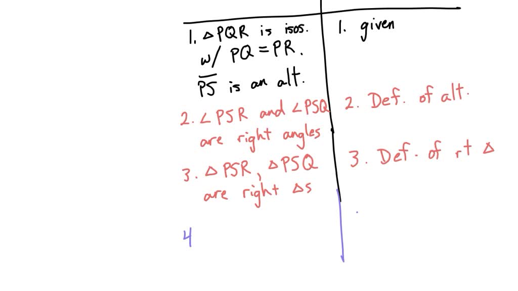 SOLVED: PS is an altitude of an isosceles triangle PQR in which PQ = PR. Show that ( i) PS ...