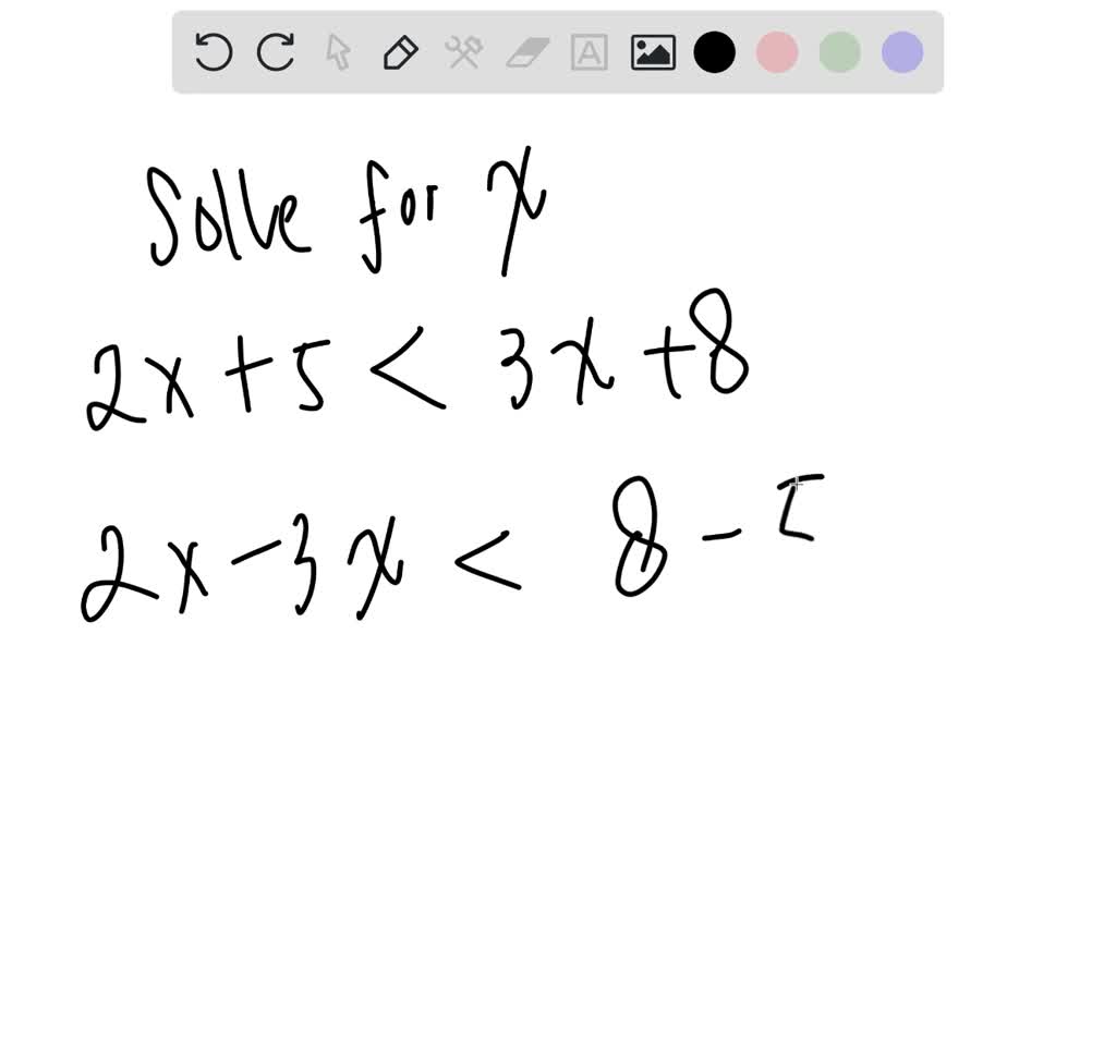 SOLVED: qualities Solve the following inequality using the addition principle and the ...