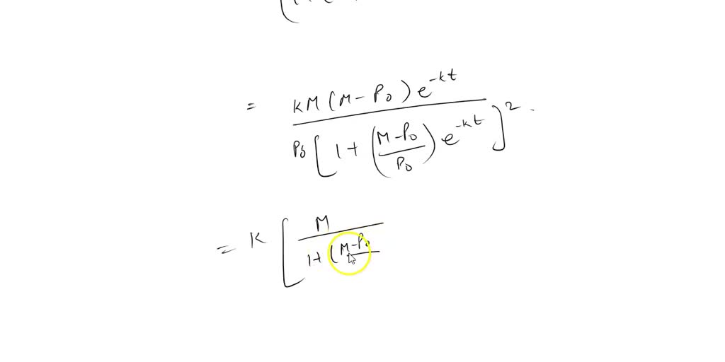 SOLVED: Exercise 2 Summarize your general knowledge about the logistic differential equation dP ...