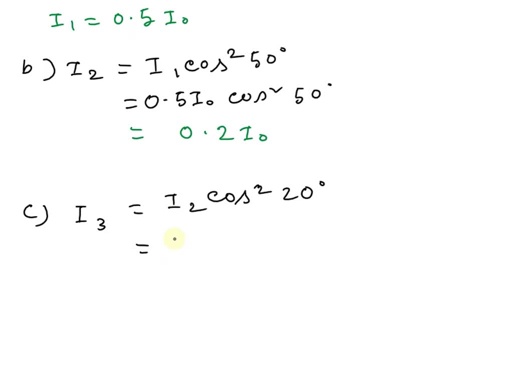 SOLVED: Part 1: Polarized light is incident on 5 polarizing sheets. The axis of the first ...