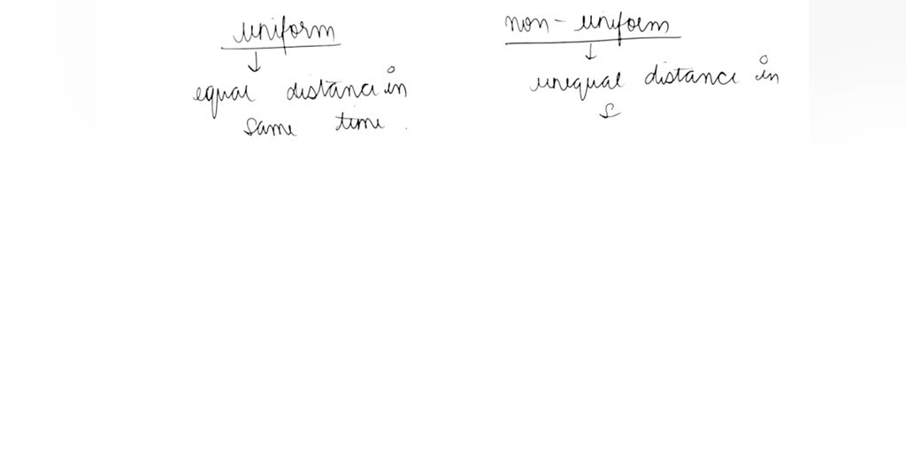 SOLVED: difference between uniform and non uniform motion in chapter 8 class 9