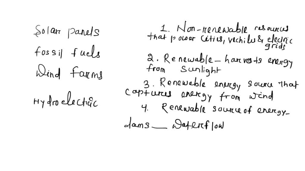 SOLVED Energy Sources 6 Points A Sort The Types Of Energy Into The renewable And solved-energy-sources-6-points-a-sort-the-types-of-energy-into-the-renewable-and