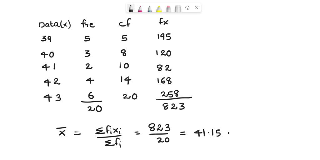SOLVED: 10 14 Here is a frequency distribution table (FDT) for a small data set: data value ...