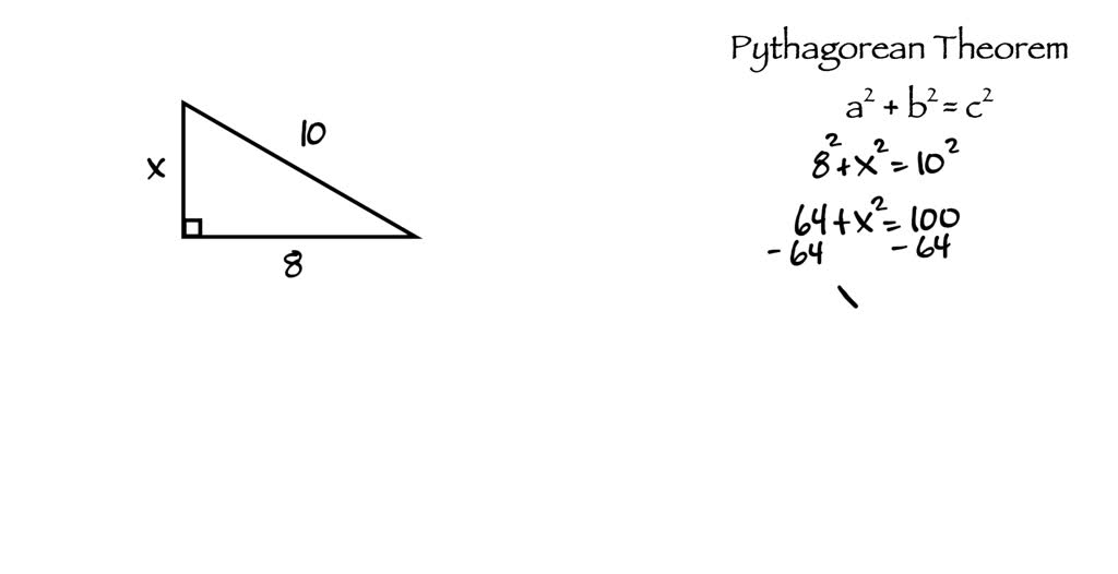 SOLVED:You are given a right triangle, with the length of one leg being ...