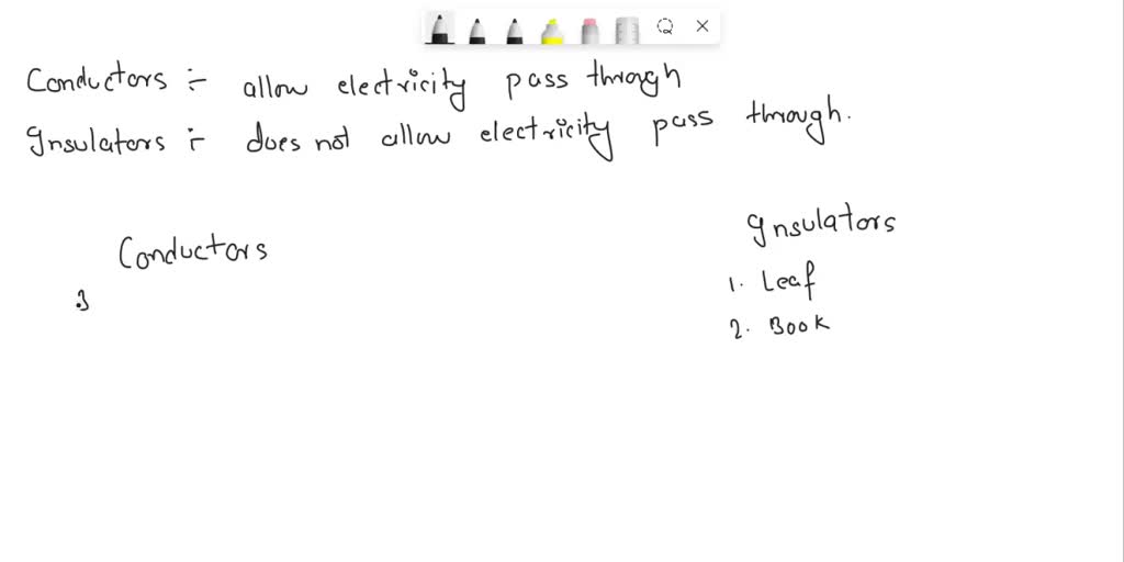 SOLVED: Learning Task 2: Directions: Write C if the object is a conductor and I if it's an ...